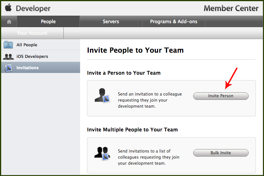 How do I invite iFormBuilder to my iOS Developer account?