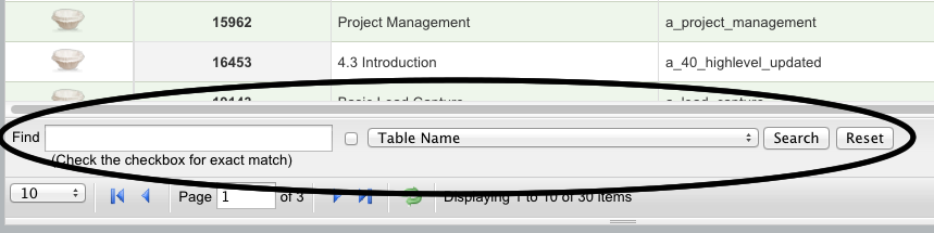 How do I search for a specific value?
